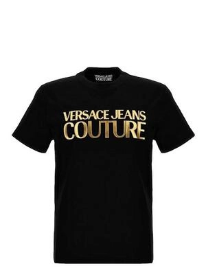Versace Jeans Couture Logofoil Cotton T-shirt - Black