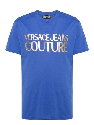 Versace Jeans Couture Logofoil Cotton T-shirt - Blue