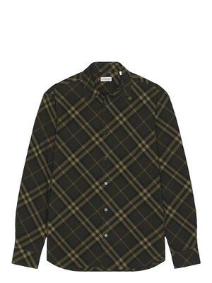 Burberry Long Sleeve Casual Shirt - Olive