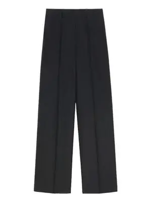 Marni Wool Wide-leg Trousers - Black
