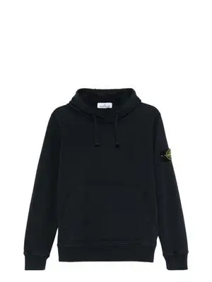 Stone Island Logo Patch Hoodie - Navy