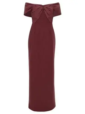 Rebecca Vallance Cava Off-shoulder Maxi Dress - Red