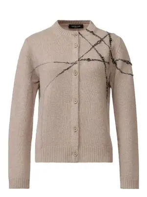 FABIANA FILIPPI Crystal-embellished Embroidered Cardigan
