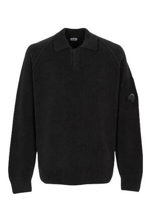 C.P. COMPANY Long-sleeve Knit Top - Black