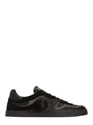 Dolce & Gabbana Portofino Logo Sneakers - Black