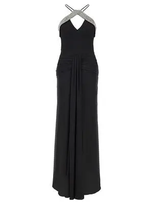 Rebecca Vallance Astros Embellished Gown - Black