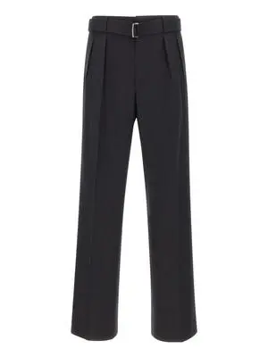Tagliatore Casual Trousers With Belt Loops - Black