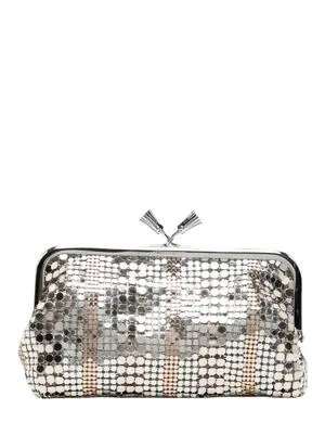 ANYA HINDMARCH Sequin-embellished Clutch Bag - Gray