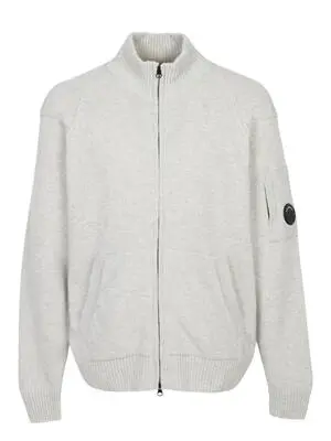 C.P. COMPANY C.P. Company Zip-Up Cardigan With Ribbed Hem