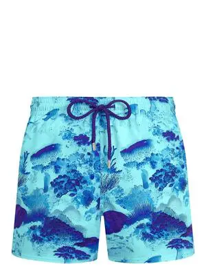 Vilebrequin Marine Print Swim Shorts - Blue
