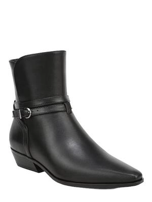 Naturalizer Naturalizer Boden Buckled Ankle Boot Black Leather