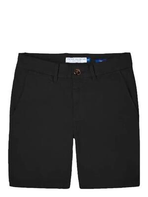 PETER MANNING NYC Stretch Chino Shorts 7 Inch - Black