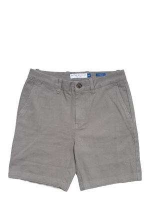 PETER MANNING NYC Stretch Chino Shorts 7 Inch - Grey