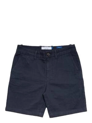 PETER MANNING NYC Stretch Chino Shorts 7 Inch - Navy