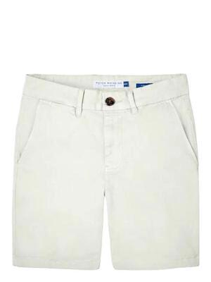 PETER MANNING NYC Stretch Chino Shorts 7 Inch - Stone
