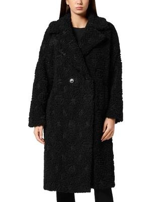 Philipp Plein Long Monogram Coat - Black