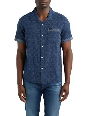 DARK SEAS Scales Camp Shirt - Navy