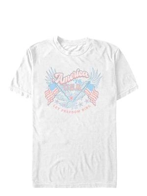 LOST GODS America 76 Let Freedom Ring Graphic T-shirt - White