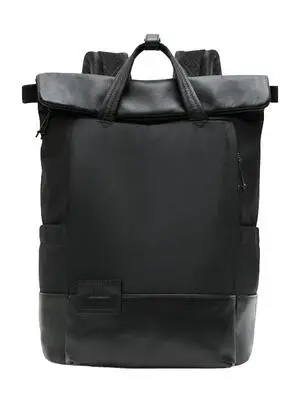 AIMEE Power Move Leather Laptop Backpack - Black