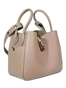 MI BOLSA LONDON Cotswolds Genuine Pebble Leather Crossbody Bag - Grey