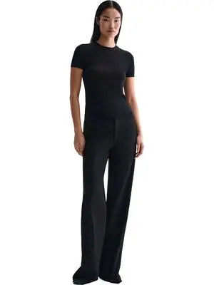 Veronica De Piante Bea Knit Top In Superfine Merino - Black