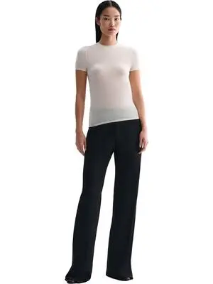 Veronica De Piante Bea Knit Top In Superfine Merino - White