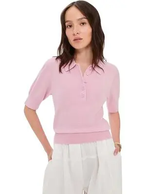 REFORMATION Skye Cashmere Polo - Black