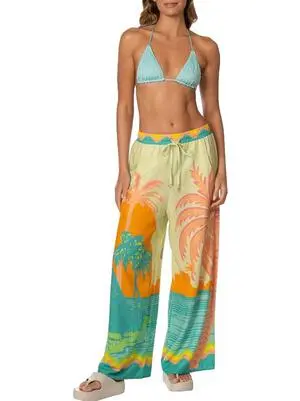 MAAJI Maajii Pastel Mirage Ophelia Cover-up Pants - Open Green