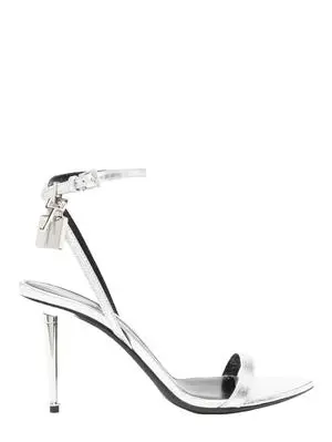 TOM FORD 90mm Padlock Sandals - Silver