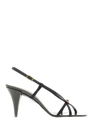 Versace Strappy High Heel Sandals - Multicolor