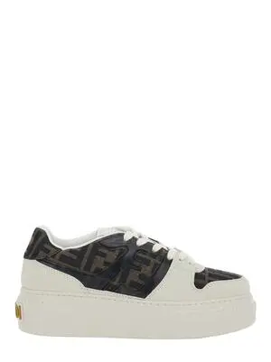 Fendi FENDI Sneakers With FF Jacquard And Platform Multicolor