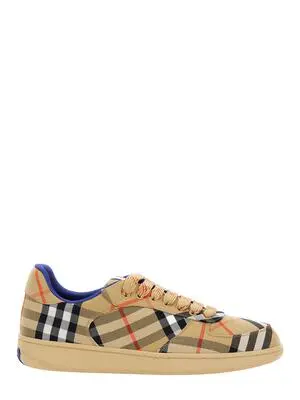 Burberry BURBERRY Low Top Sneakers With Check Motif Multicolor