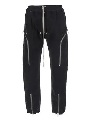 Rick Owens Heizer' Pants With Side Zip Cargo Pockets In Cotton For - Multicolor