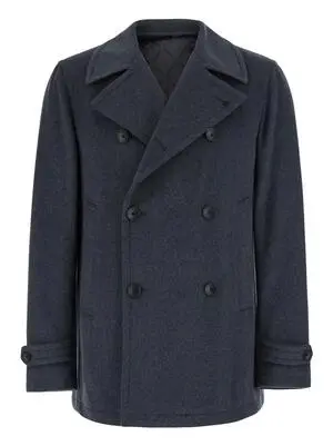 Tagliatore Double-breasted Wool Coat - Gray