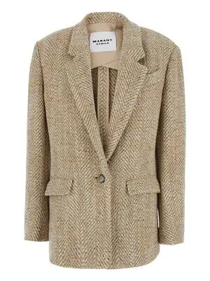 Isabel Marant Étoile Blazer With Notch Lapel And Pockets - Multicolor