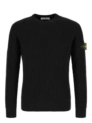 Stone Island Ribbed Crew Neck Knitwear - Multicolor