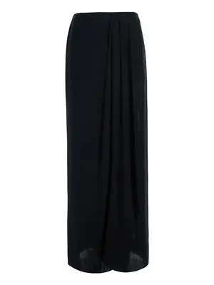 MAISON MARGIELA Silk And Acetate Midi Skirt - Multicolor