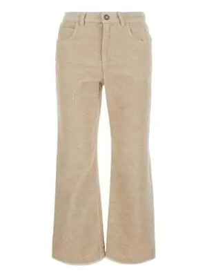 Isabel Marant Étoile Ruthie-gb Pants With Elegant Details In White Tech Fabric For - Multicolor