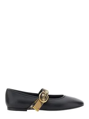 Burberry BURBERRY Ballet Flats With Strap And Buckle Multicolor