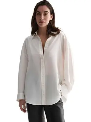 Veronica De Piante Maren Silk Shirt - White