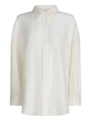 Veronica De Piante Veronica De Piante Maren Silk Shirt White