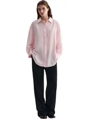 Veronica De Piante Maren Shirt In Silk - Pink