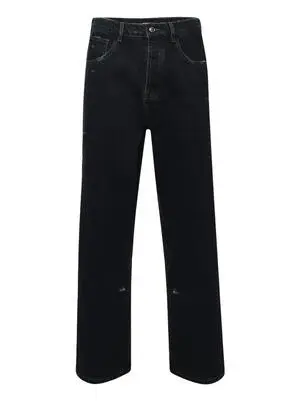 NAHMIAS Destroyed Denim Track Pant - Blue