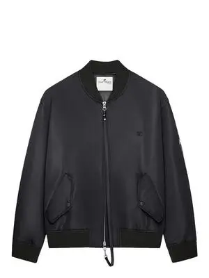 COURREGES Nylon Bomber Jacket - Black