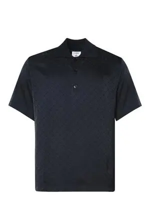 Casablanca Knit Collar Polo Shirt Dark - Navy