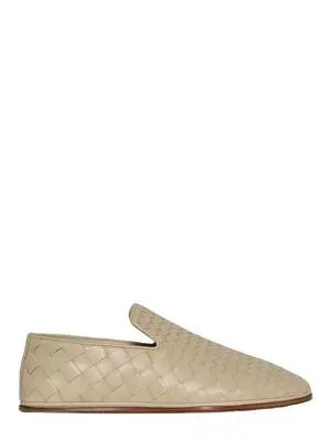 Bottega Veneta Bottega Veneta Intrecciato Leather Slipper Beige