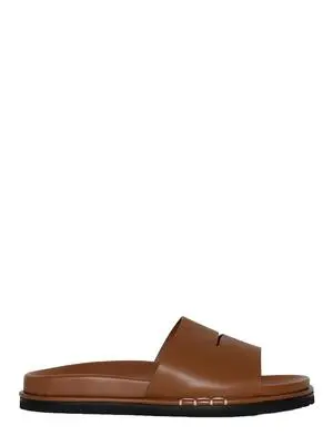 JW Anderson Fussbett Loafer Slide Sandals - Tan