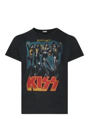 MadeWorn Kiss T-shirt Coal - Black