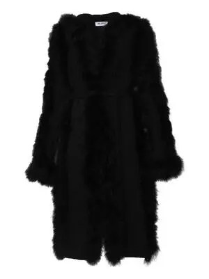 Attico Long Coat - Black