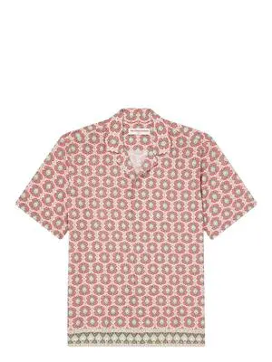 Orlebar Brown Maitan Passetto Short Sleeve Shirt Vermillion - Multi